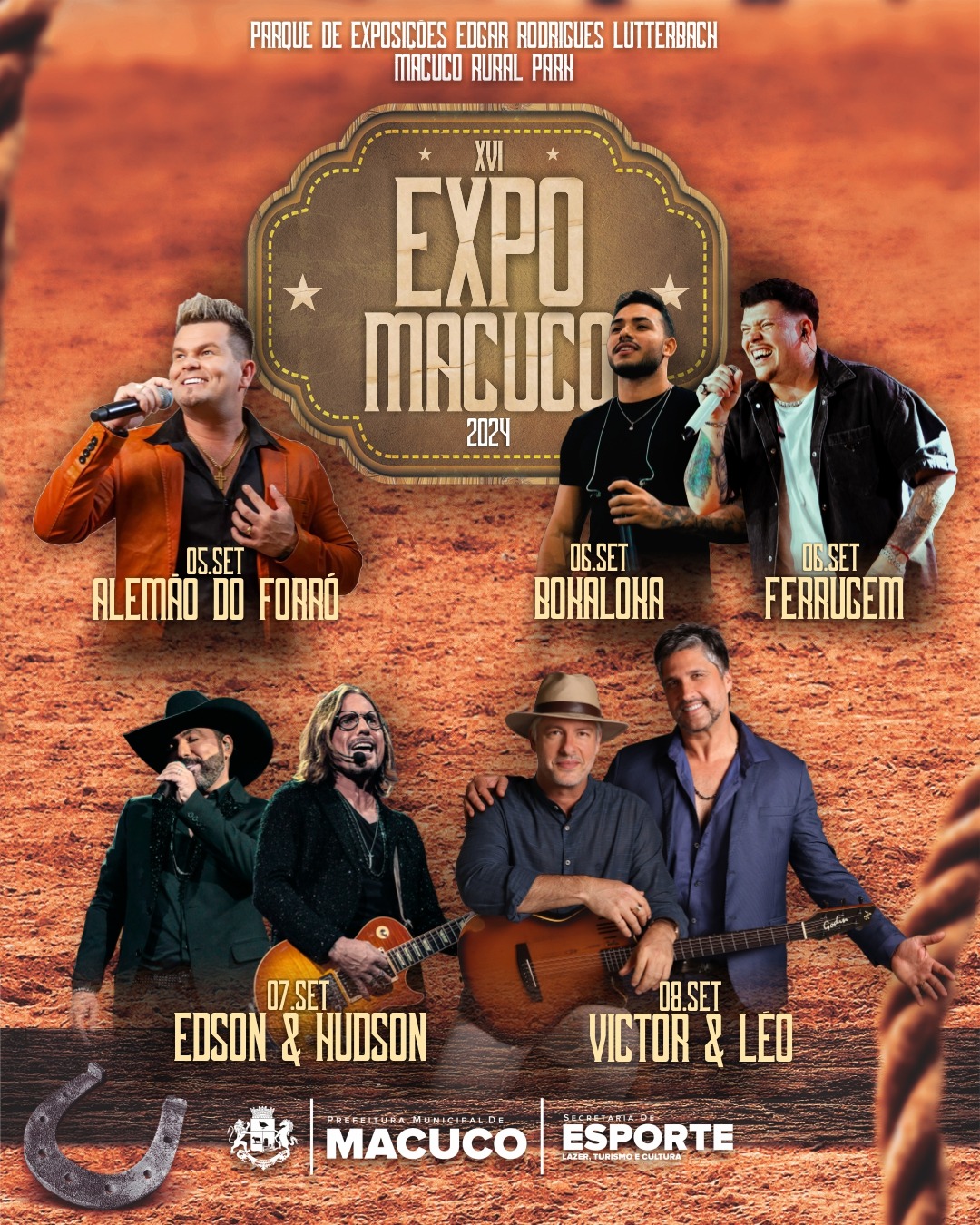 Programação completa da XVI Expo Macuco 2024